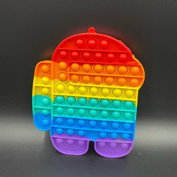 Among Us | Toys | Rainbow Among Us Fidget 8 X 7 Toy | Poshmark